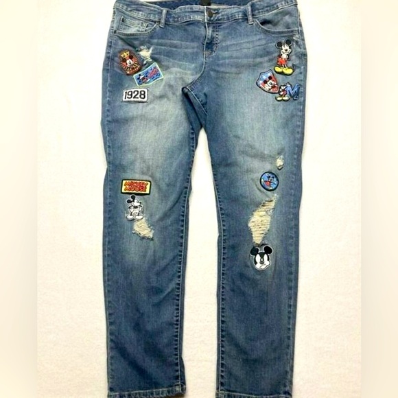 Disney | Jeans | Torrid Disney Mickey Mouse Boyfriend Jeans 6r Vintage ...